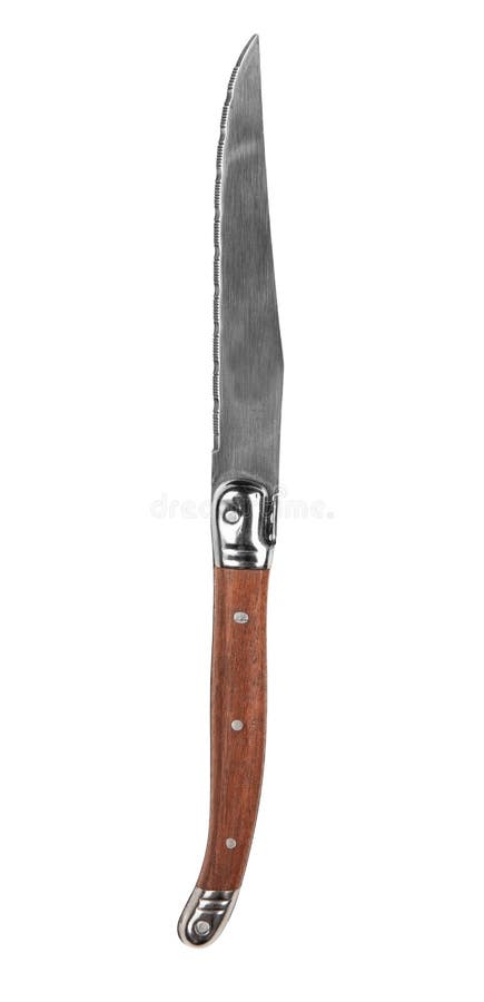 Coltello su fondo bianco fotografia stock. Immagine di strumento - 82075640