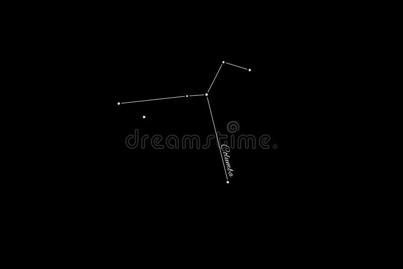 Columba Constellation, Cluster of Stars, Dove Constellation Stock Image ...