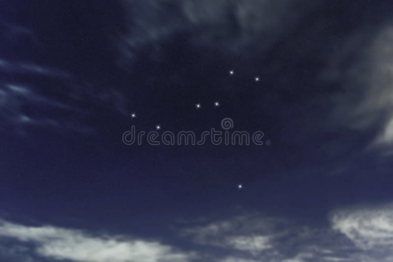 Columba Star Constellation, Night Sky, Cluster of Stars, Deep Space ...