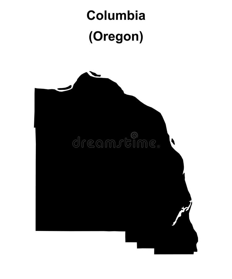 Columbia outline map stock vector. Illustration of empty - 361753618