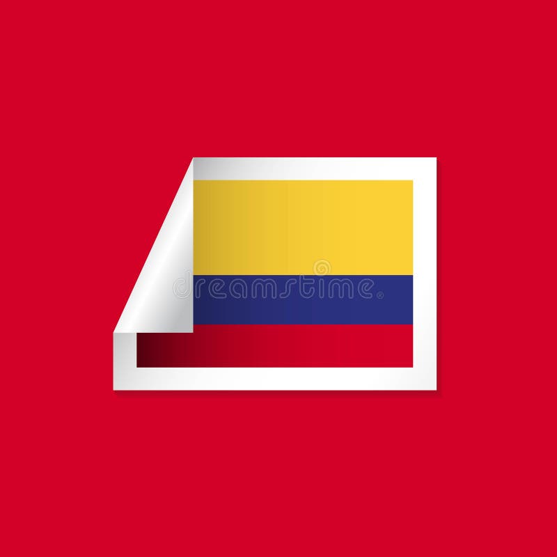 Columbia Label Flags Vector Design Illustration Stock Vector ...