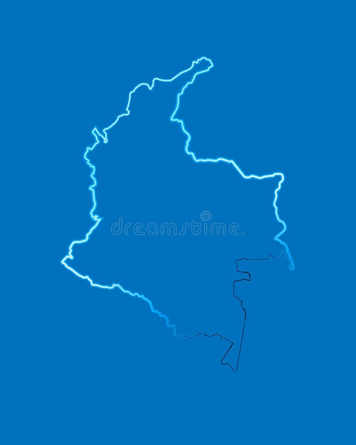 Columbia map. stock vector. Illustration of cartography - 270675134
