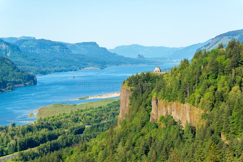 Columbia River Gorge View stock photo. Image of crown - 54528234