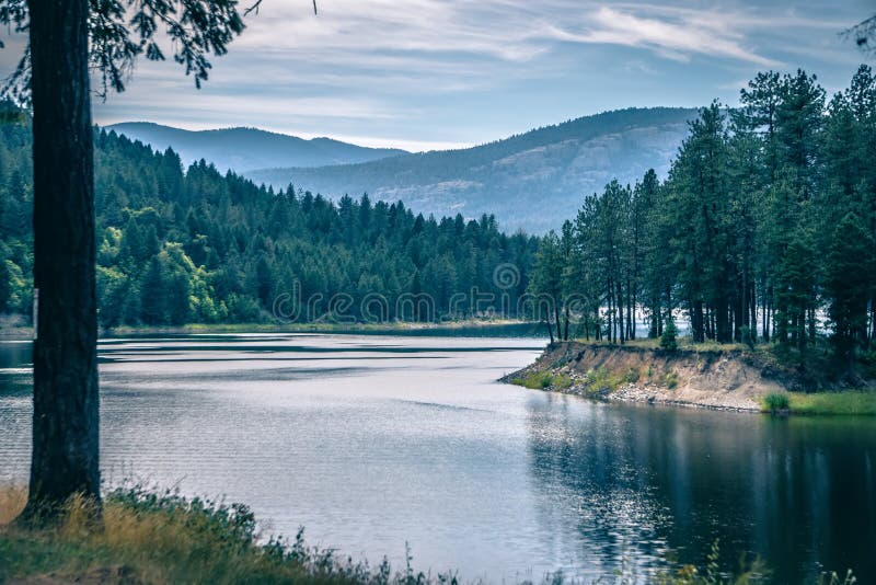 Columbia River Washington State Nature Stock Image - Image of nine ...