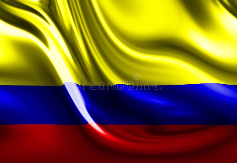 Columbian flag stock illustration. Illustration of flag - 4282008