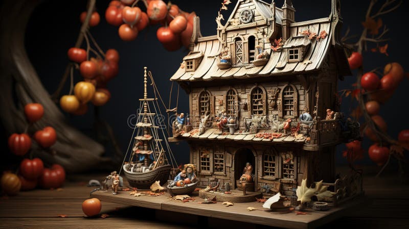 Columbus Found Day Produced 3D Cartoon Landscape Illustrations,AI ...