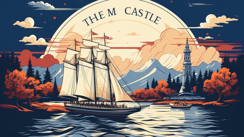 Columbus Found Day Produced 3D Cartoon Landscape Illustrations,AI ...