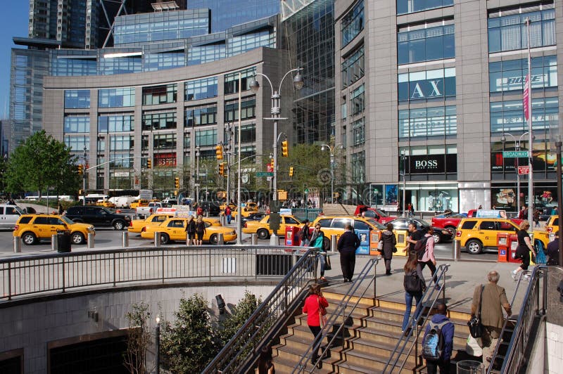 Columbus Circle Subway Steps Editorial Stock Image - Image of commute ...