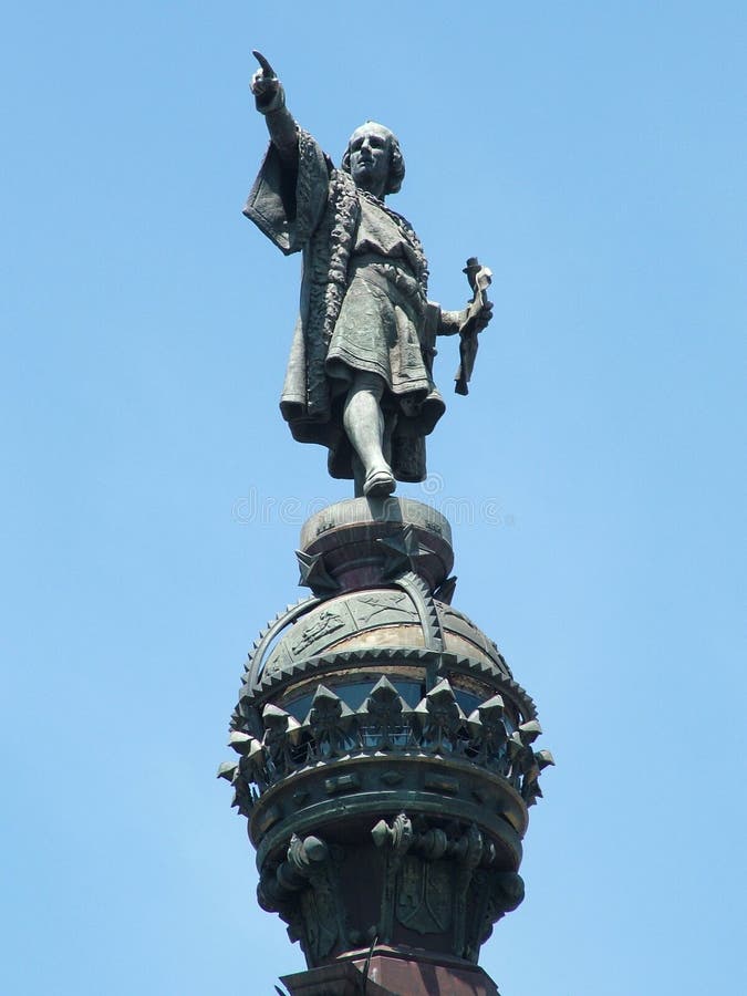 Columbus Column in Barcelona Stock Photo - Image of tourism, cityscape ...
