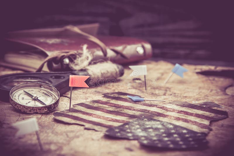 Columbus and compass stock photo. Image of guide, life - 84945956