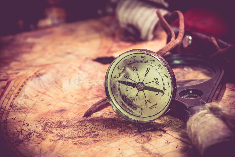 Columbus and compass stock photo. Image of america, explore - 92081990