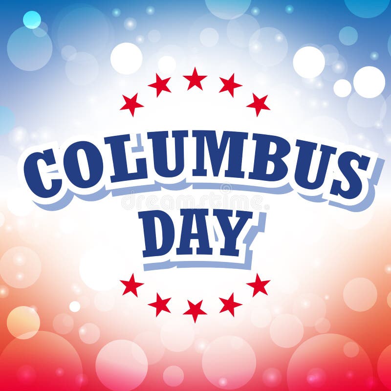 Dia de Colombo ilustração do vetor. Ilustração de columbo - 44300358