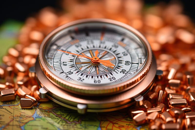 Columbus Day, World Map with Compass. AI Generated Stock Illustration ...