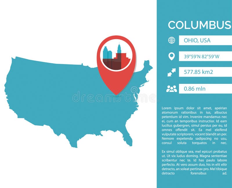 Columbus Ohio Map Vector Stock Illustrations – 432 Columbus Ohio Map ...