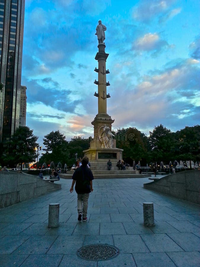 Columbus Monument editorial stock image. Image of christopher - 46317334