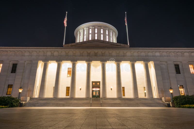 Columbus, Ohio Capital Building Stock Photo - Image of skyline ...