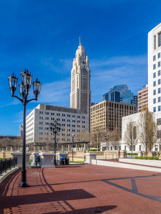 Columbus Ohio Skyline stock photo. Image of downtown - 91570360
