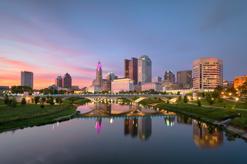 Columbus, Ohio, USA Skyline on the River Editorial Image - Image of ...