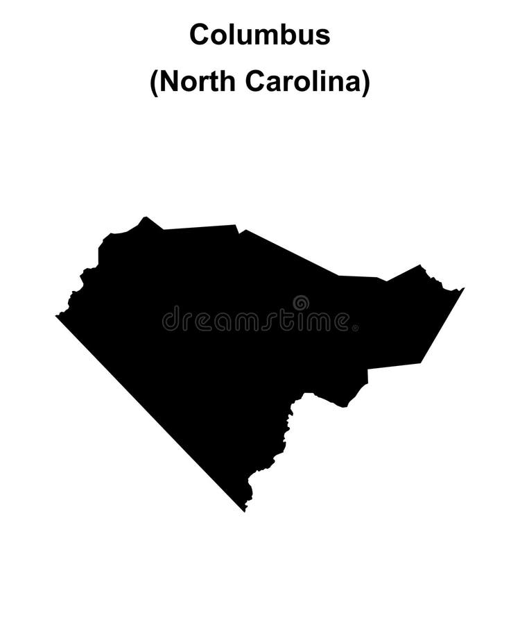 Columbus outline map stock illustration. Illustration of region - 361723159