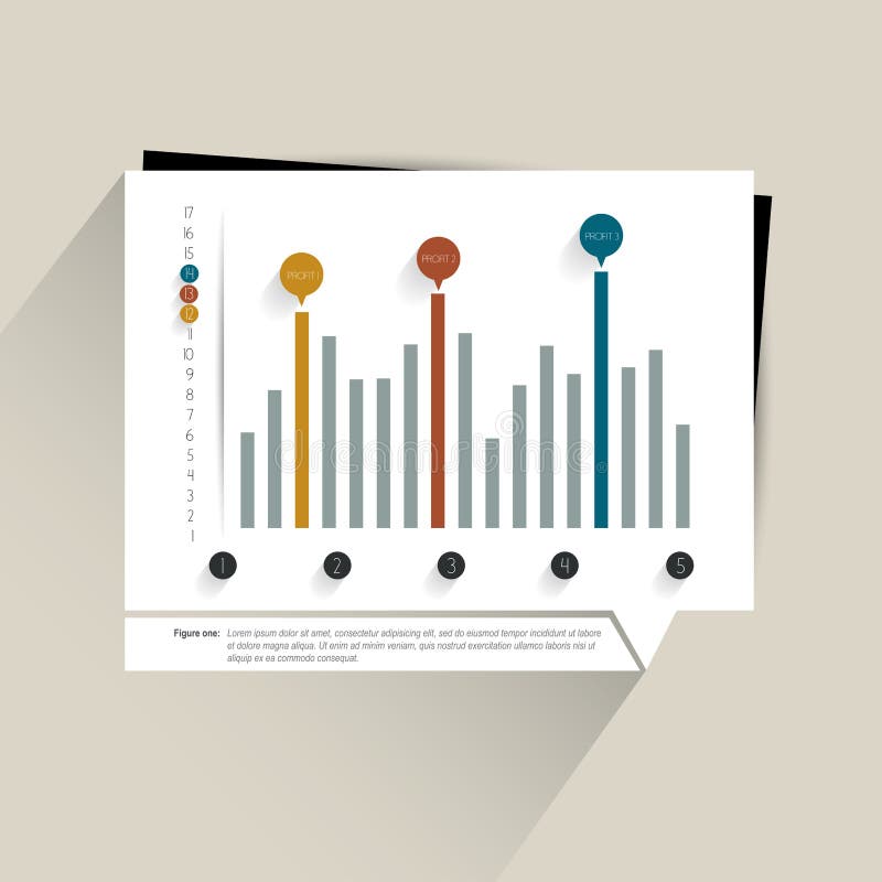 Colummn Chart, Graph. Simply Color Editable Stock Vector - Illustration ...