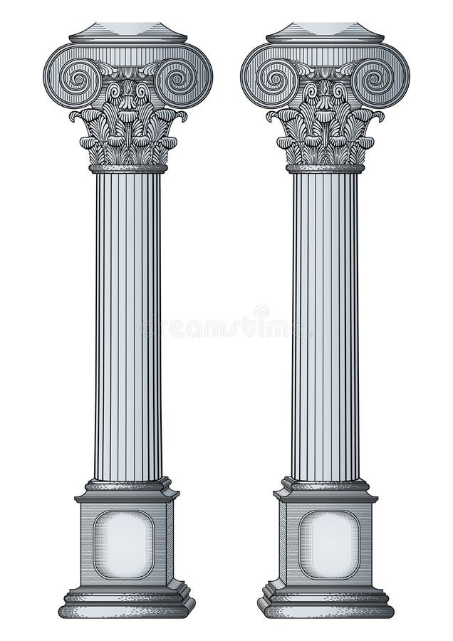 Column stock vector. Illustration of decoration, filigree - 10627214