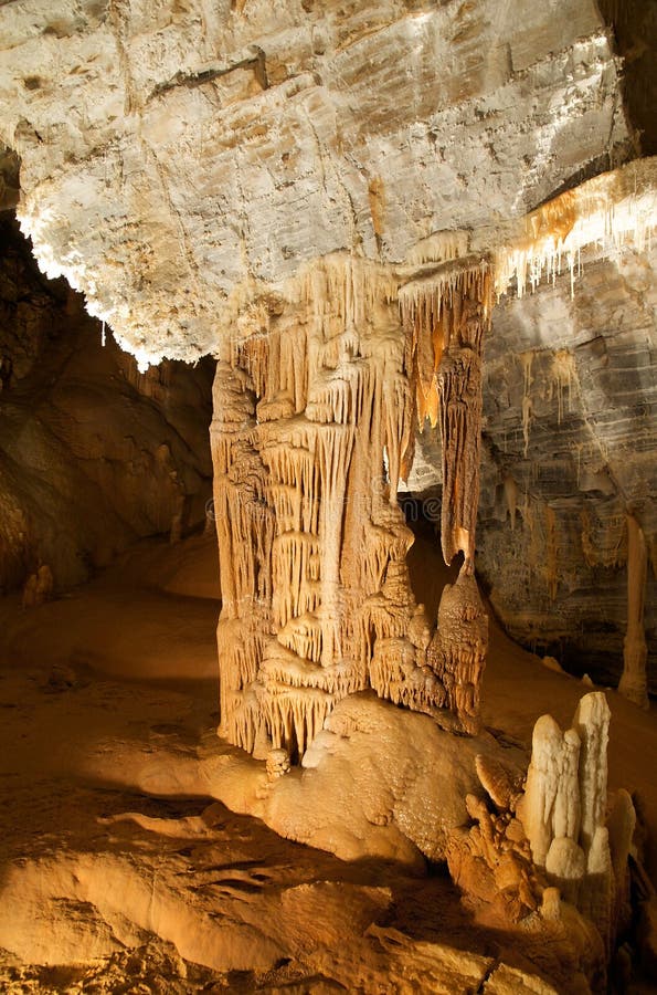 Column in the cave stock image. Image of dark, calcium - 11872769