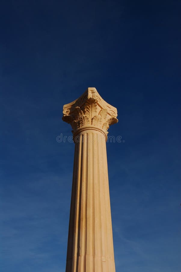 Column stock image. Image of construction, capital, wall - 12378307