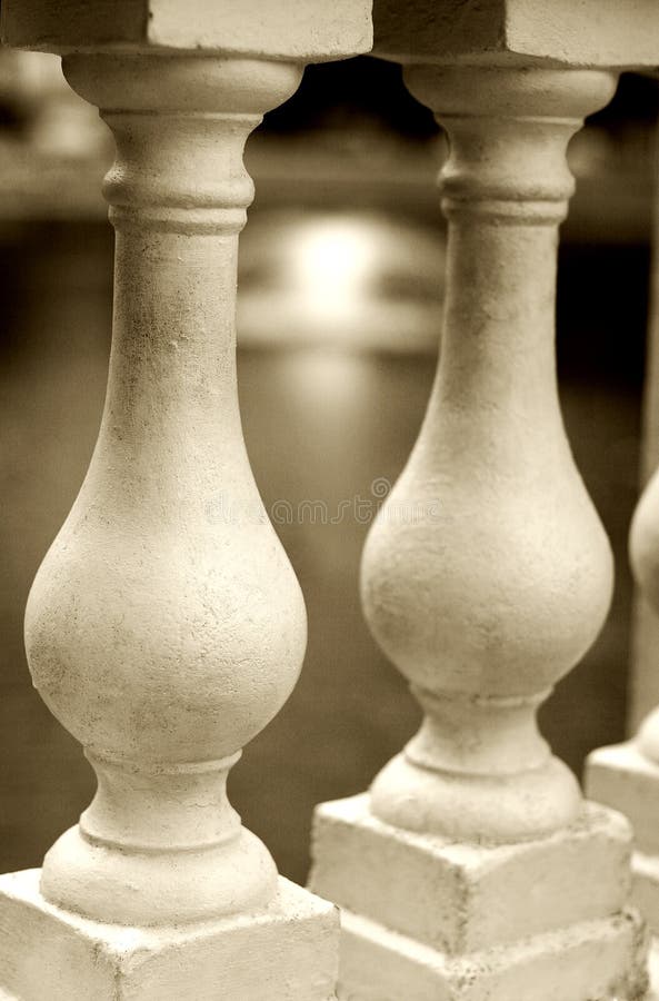 Greek-style Balustrade Parapet Texture Stock Photo - Image of ...