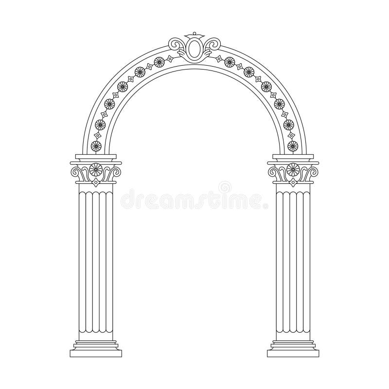 Greek Columns Gate Stock Illustrations – 66 Greek Columns Gate Stock ...