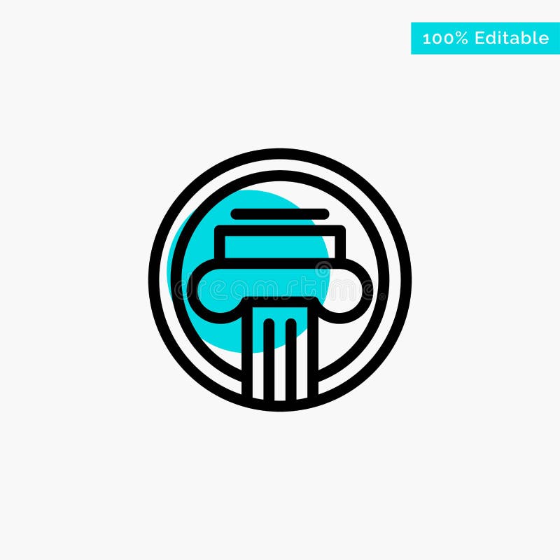 Column, Architecture, Building, Decoration, Greek Turquoise Highlight ...