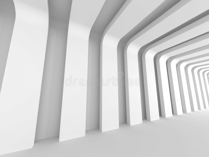Column Architecture Design White Abstract Background Stock Illustration ...