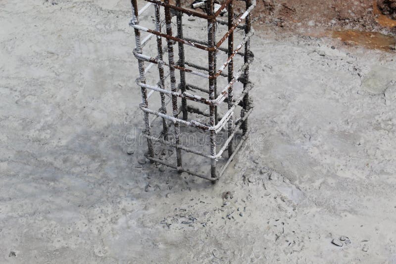 Rod Binding with Column and Vibrator Stock Photo - Image of chips ...