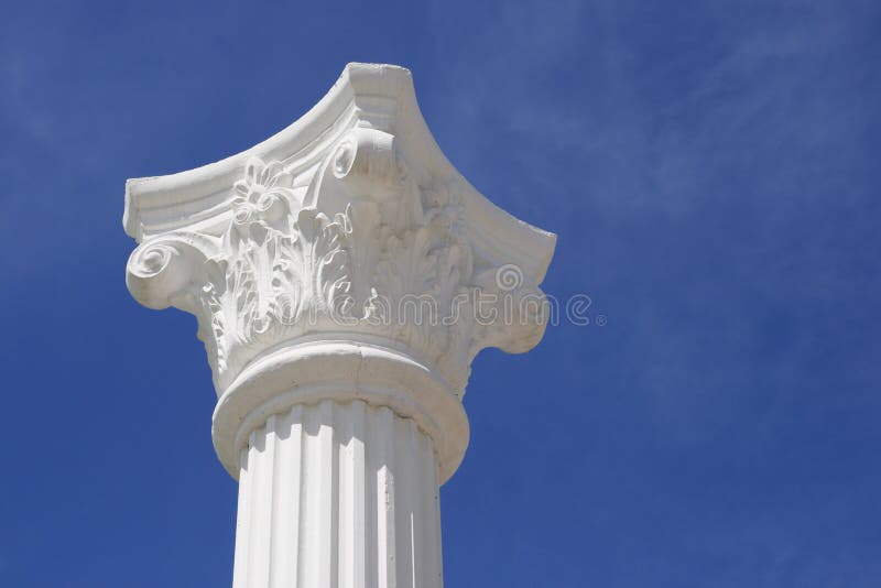 Roman column stock image. Image of temple, classic, blue - 11989511