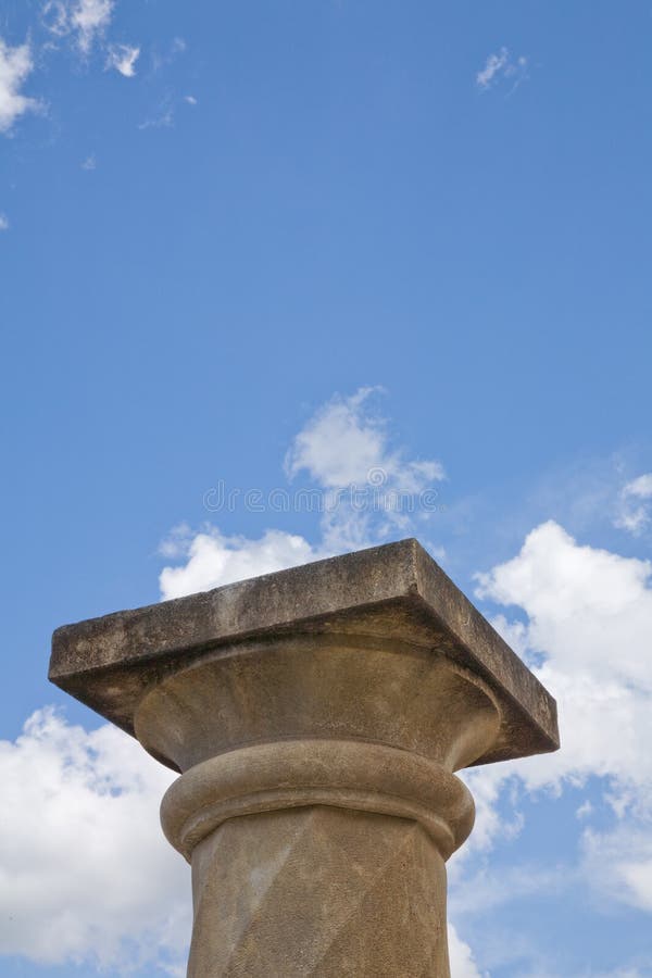 Column Capital stock photo. Image of blue, structure, architecture ...