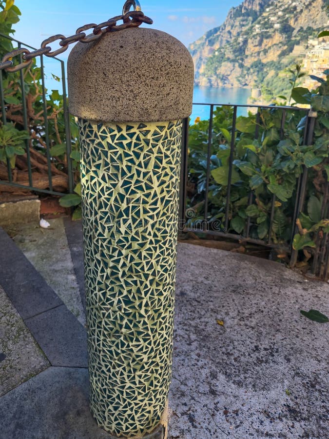 Column Cladding with Small Pieces of Ceramic Forming a Mosaic in ...
