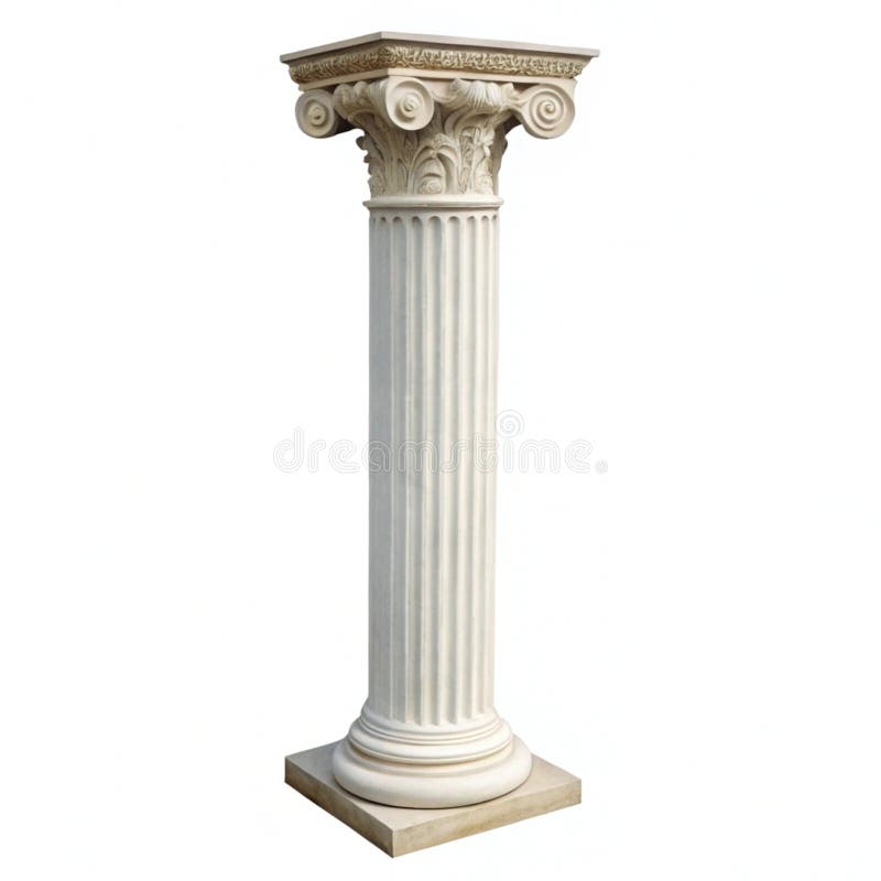 Column Clip Art Isolated on White Background Stock Illustration ...