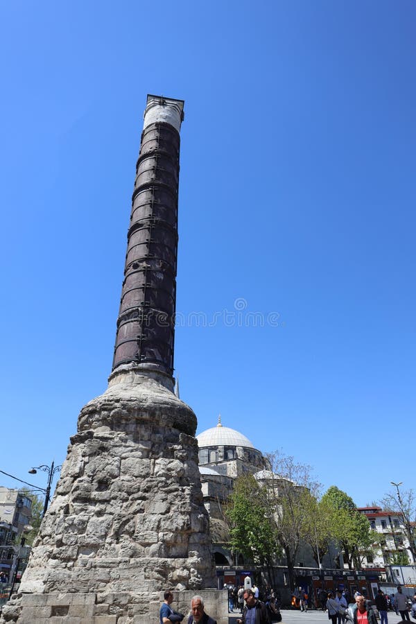 The Column of Constantine, Istanbul Editorial Photo - Image of arch ...