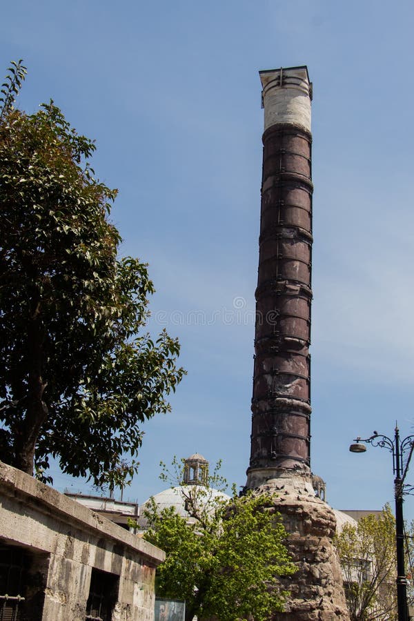 Column of Constantine in Istanbul, Turkey Stock Photo - Image of ...