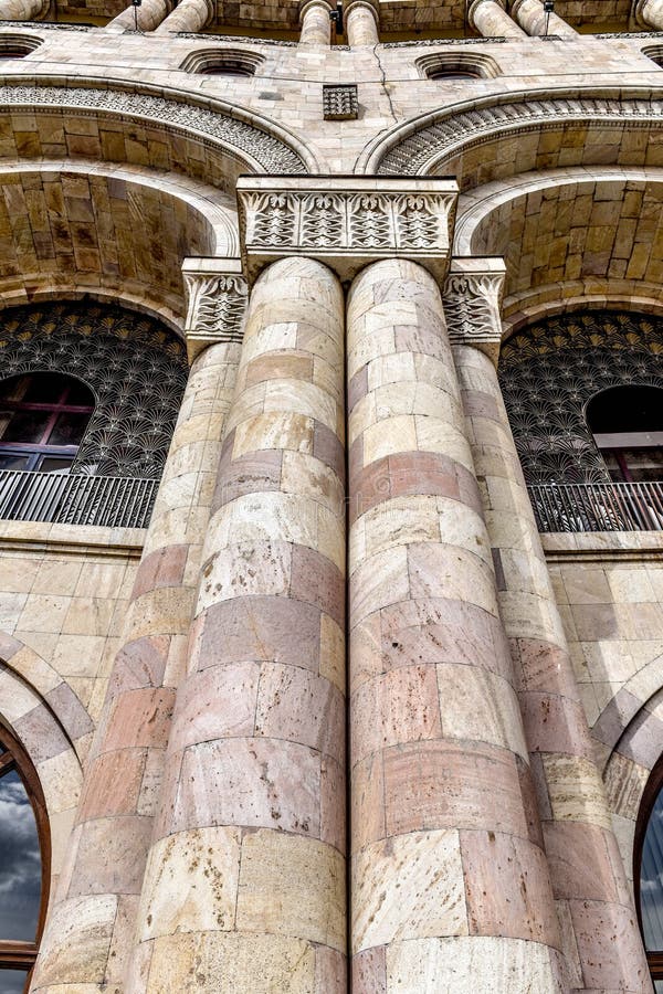 Column Corridor Walls Carving , Editorial Image - Image of passageway ...