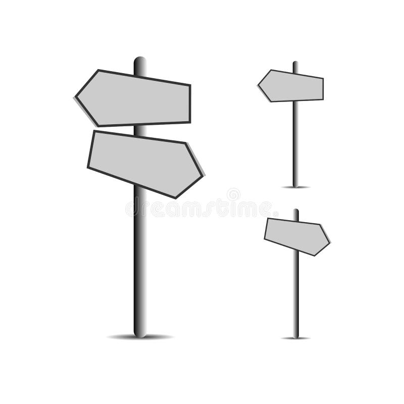 Column Direction Good Bad Choice. Vector Illustration Stock Vector ...