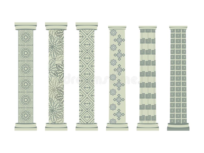Roman Columns Vector