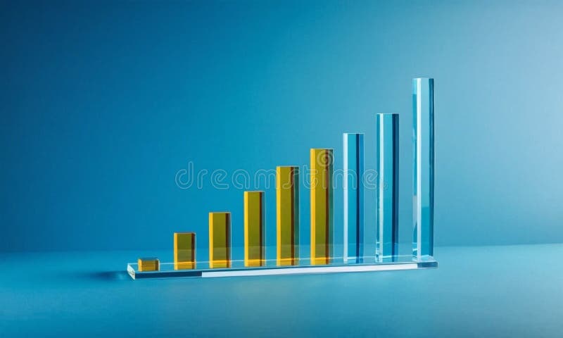 Column Graph, Glass Rectangle Scale. Stock Illustration - Illustration ...
