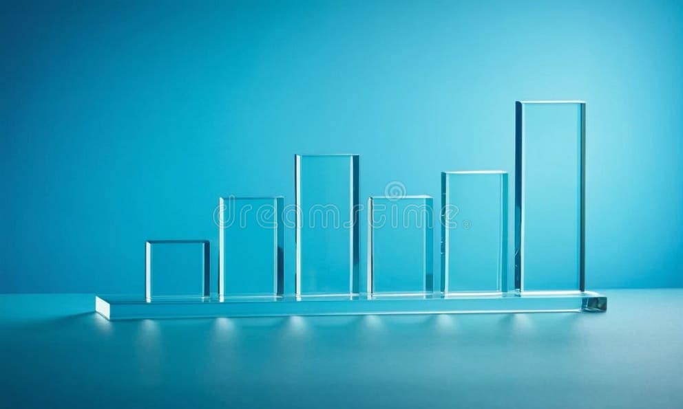 Column Graph, Glass Rectangle Scale. Stock Illustration - Illustration ...