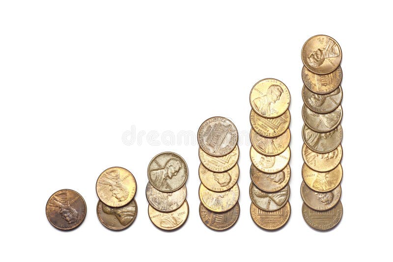 Column graph made of money stock image. Image of columns - 16012557