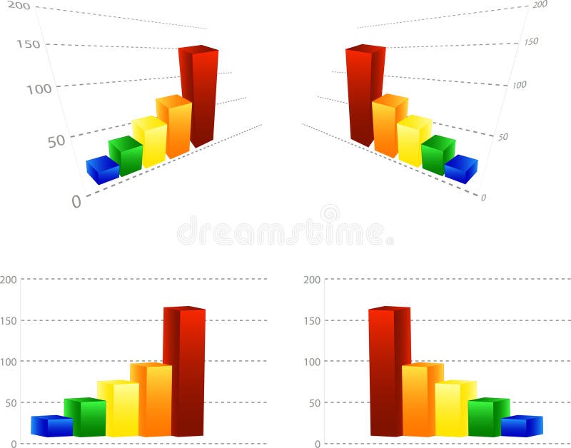 Column graphic chart stock vector. Illustration of forecast - 12584053