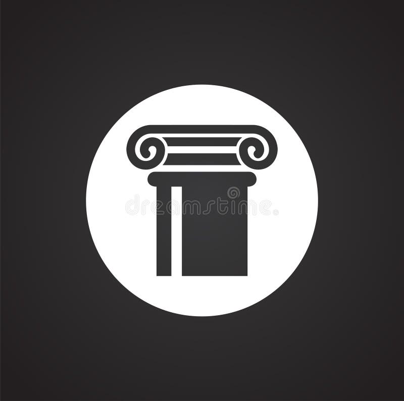 Column Icon on Background for Graphic and Web Design. Simple ...