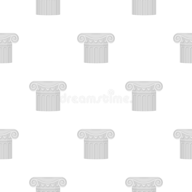 Column Icon in Cartoon Style Isolated on White Background. Theater ...