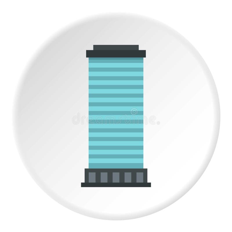 Column icon circle stock vector. Illustration of column - 108598737