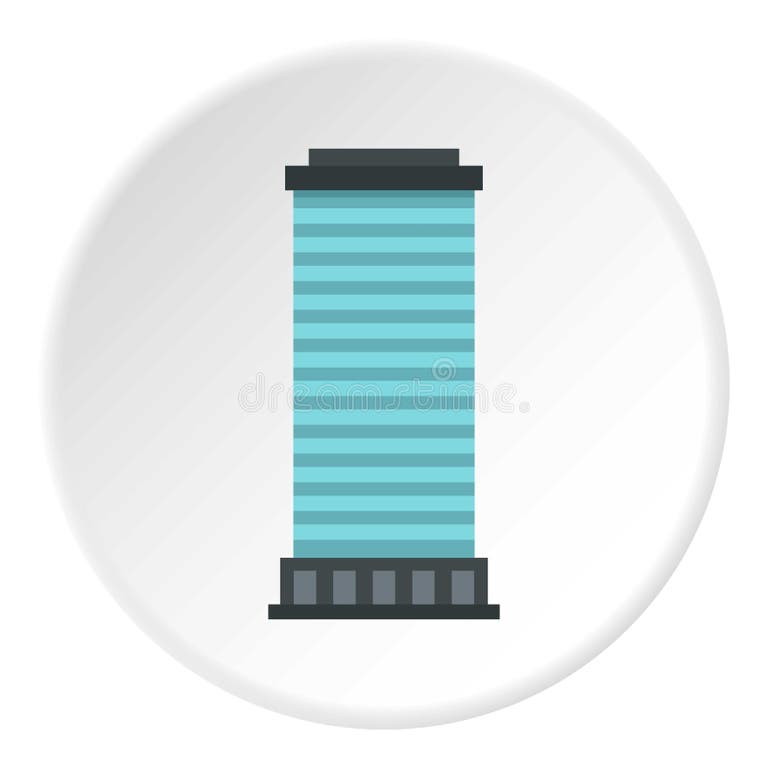 Column icon circle stock vector. Illustration of column - 108598737