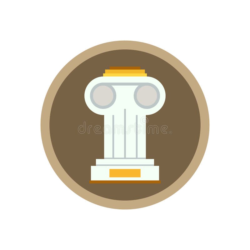 Column Icon. Column Sign Symbol Stock Vector - Illustration of roman ...